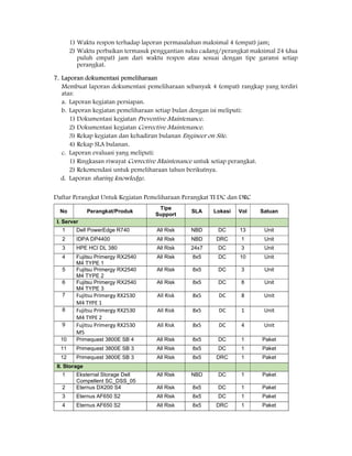 Uraian Singkat Pekerjaan | PDF