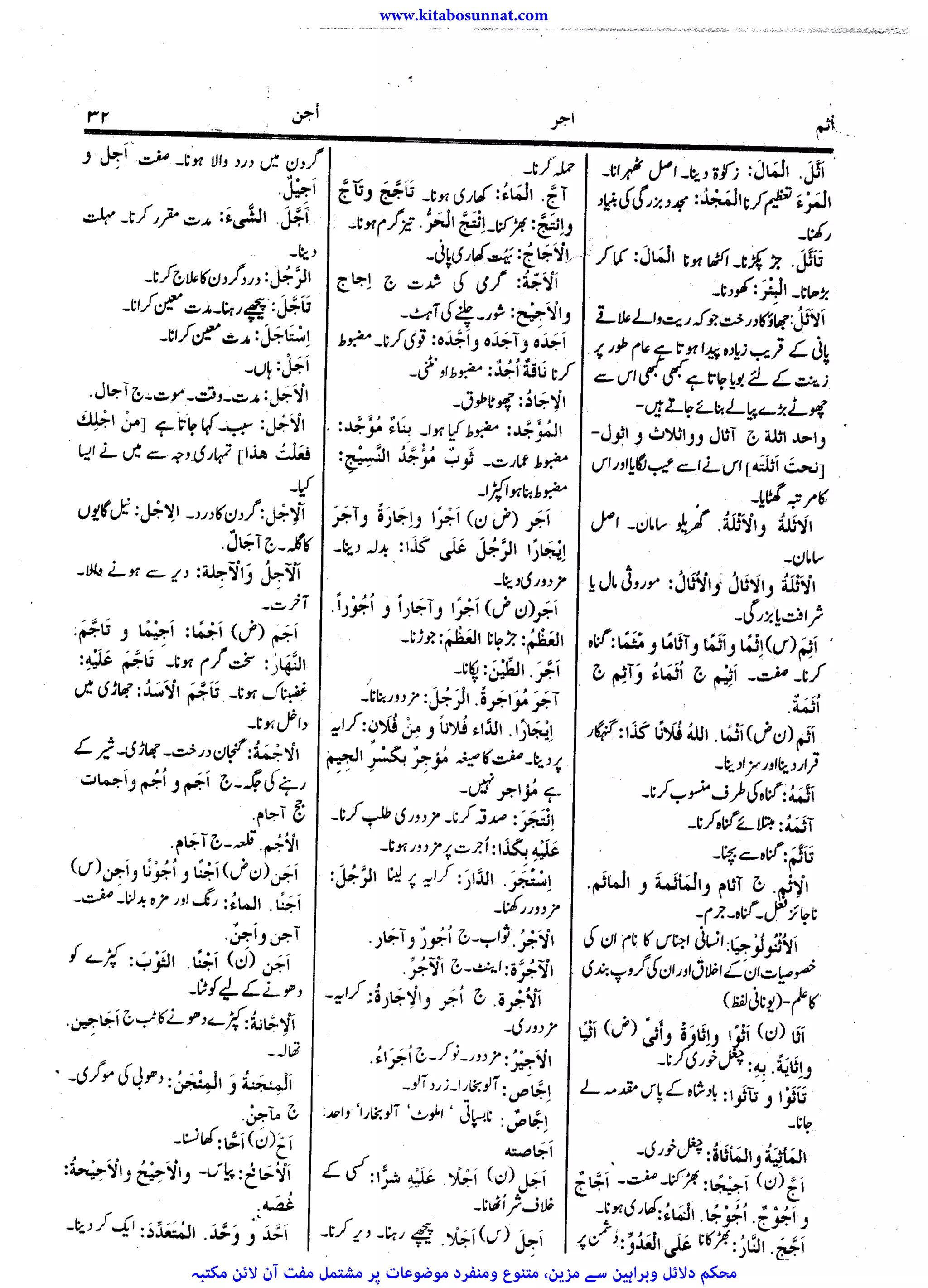 ARABIC URDU DICTIONARY - AL MUNJID | PDF
