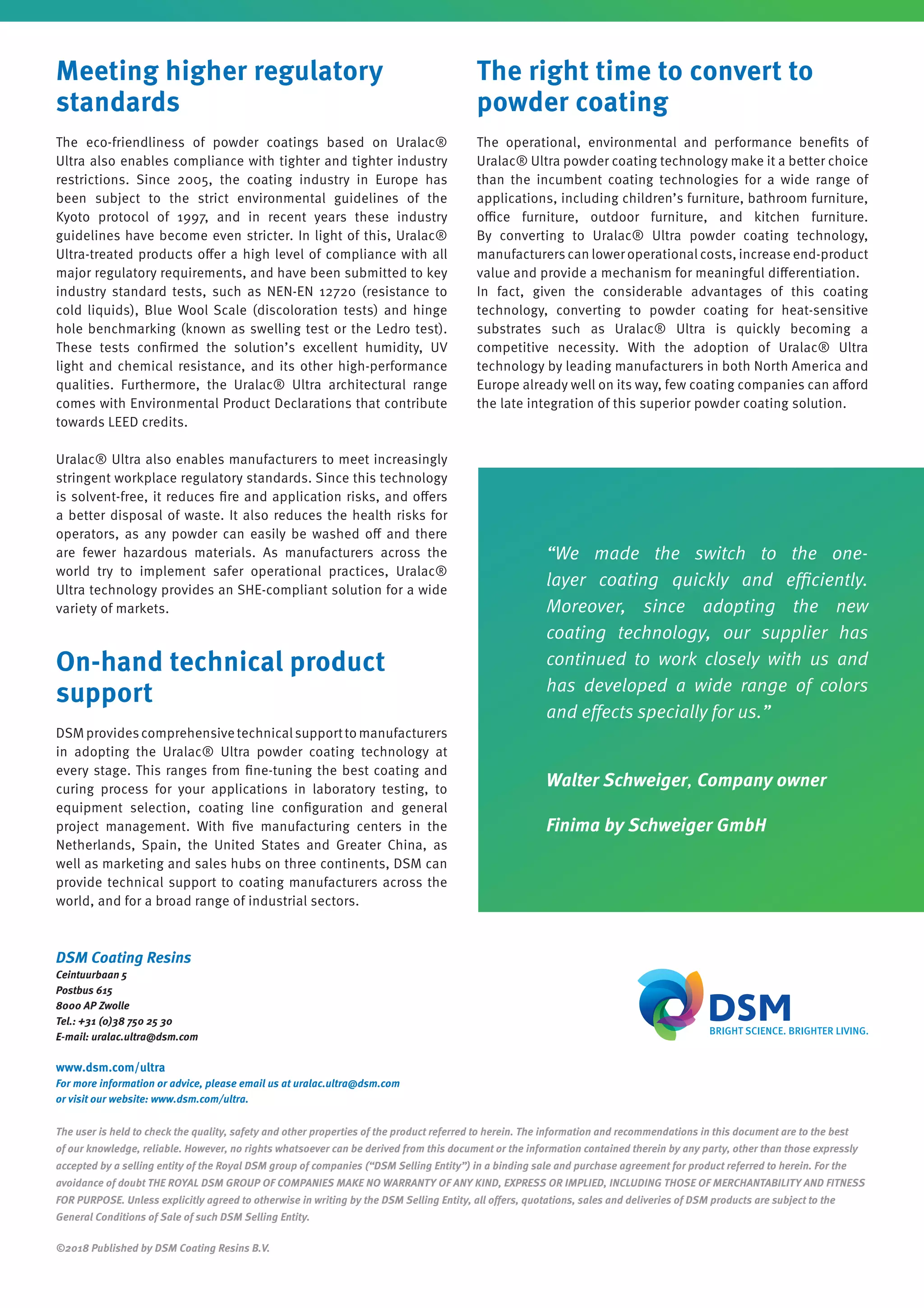 Uralac® Ultra Technology | PDF