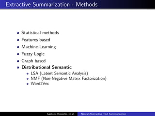 Improving Neural Abstractive Text Summarization with Prior Knowledge | PPT