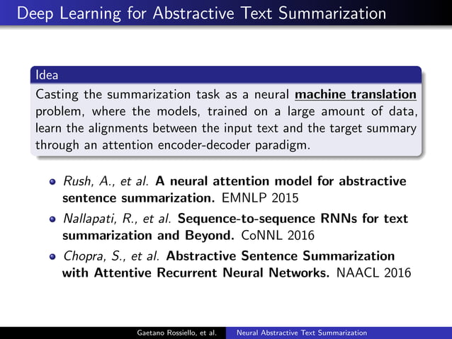 Improving Neural Abstractive Text Summarization with Prior Knowledge | PPT Improving Neural Abstractive Text Summarization with Prior Knowledge | PPT