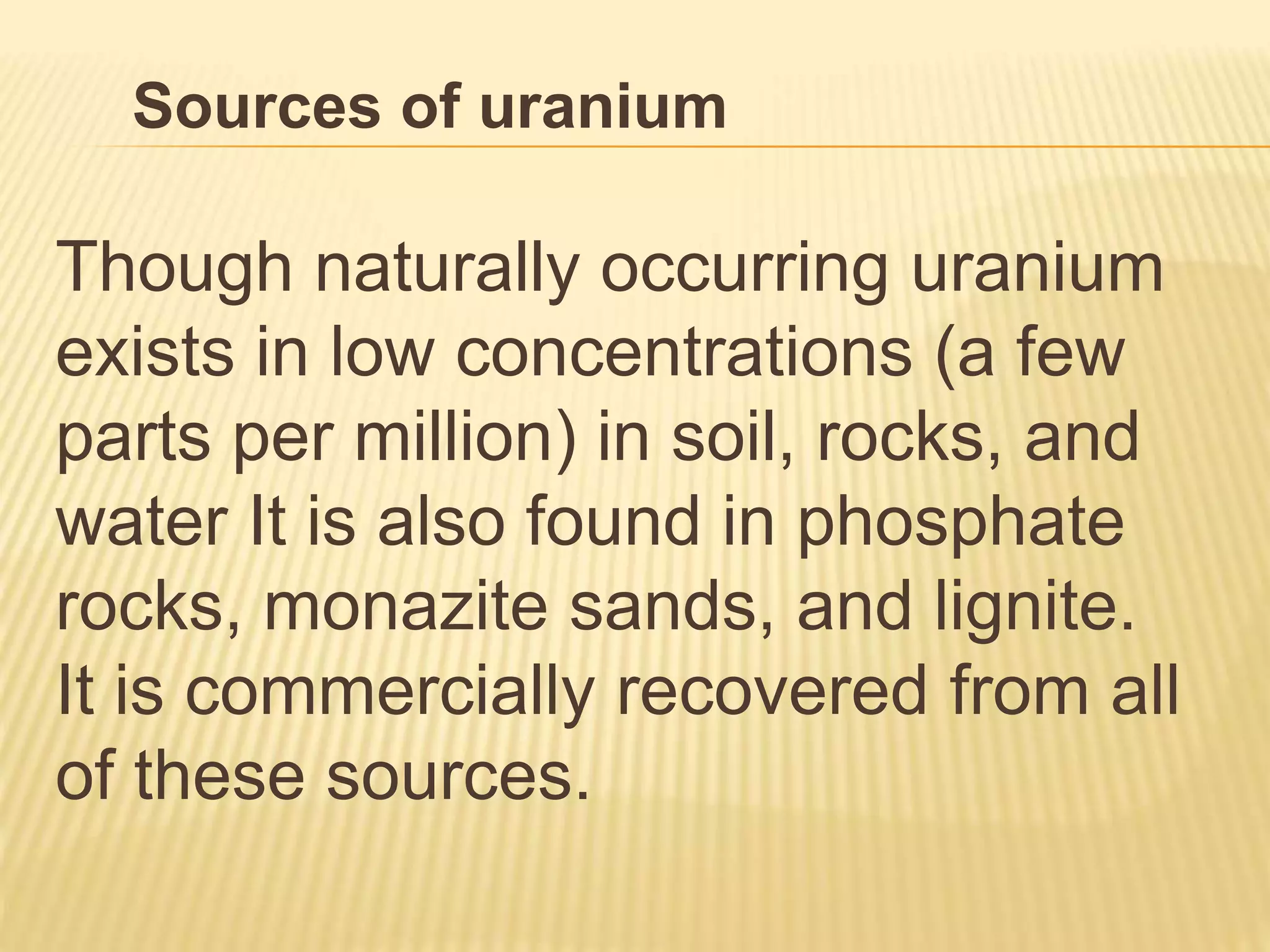 Uranium | PPTX