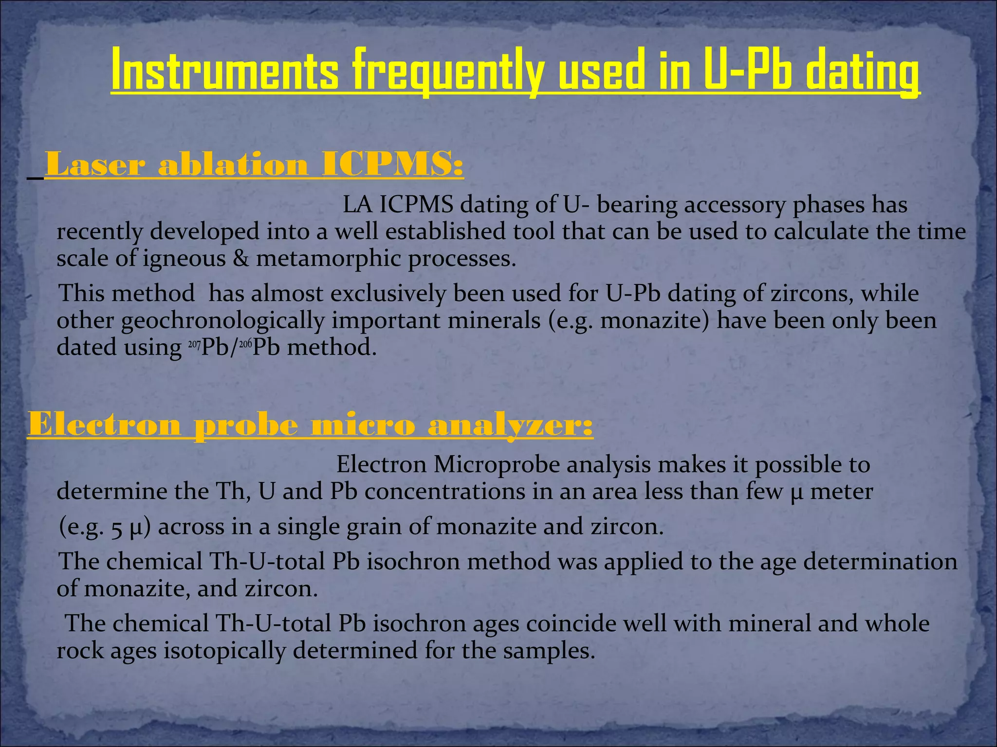 Uranium lead method of rock dating | PPT