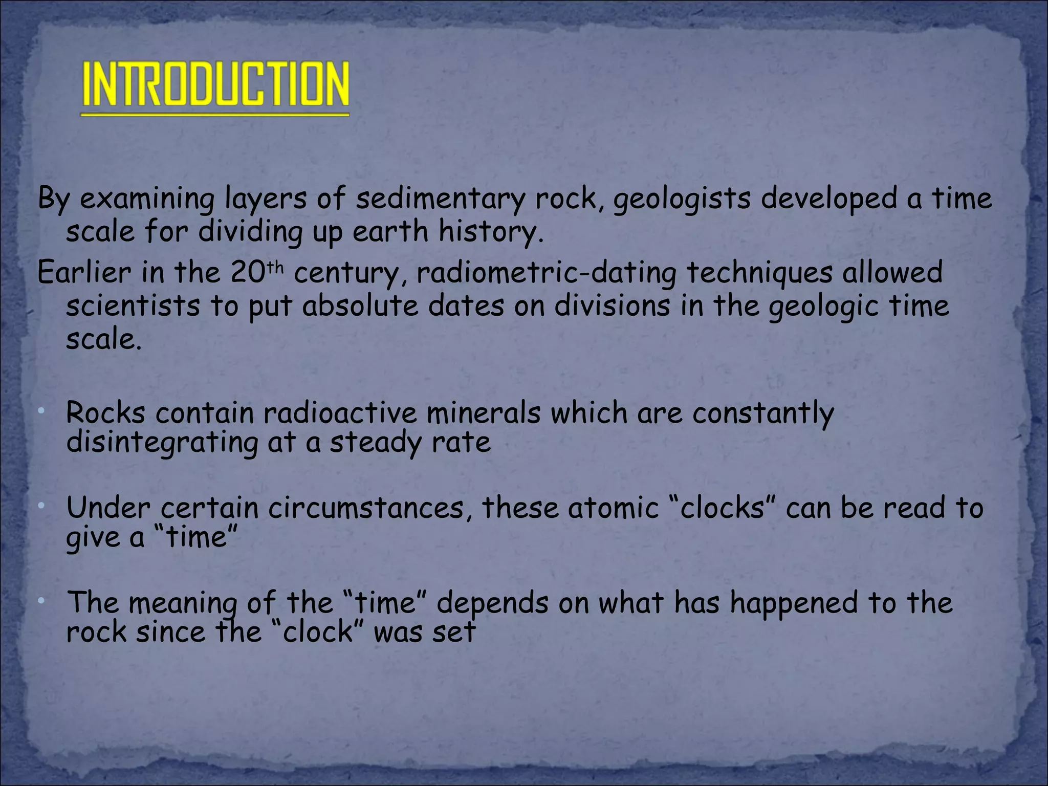 Uranium lead method of rock dating | PPT