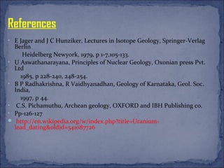 Uranium lead method of rock dating | PPT