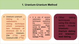 Uranium and uranium dating.pptx