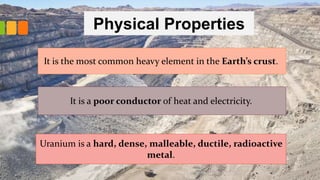 Uranium and uranium dating.pptx