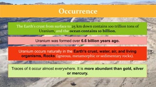 Uranium and uranium dating.pptx