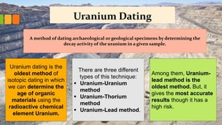 Uranium and uranium dating.pptx