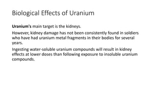 Uranium chem 320 | PPTX