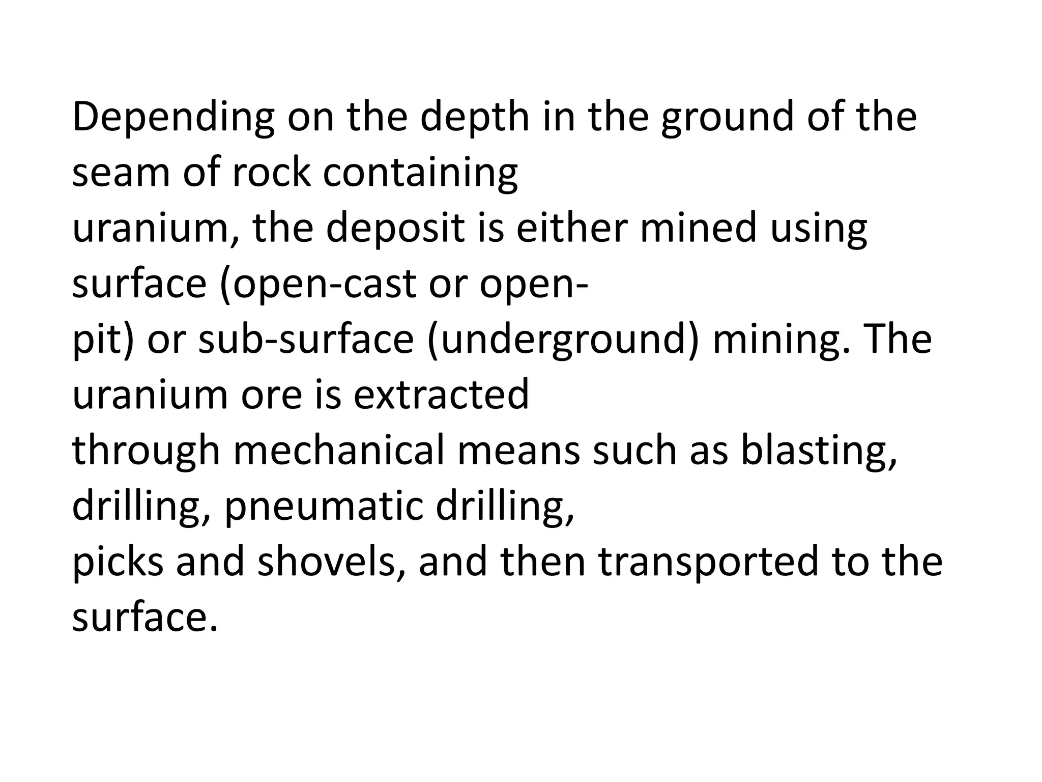 Uranium enrichment and extraction from ores | PPTX
