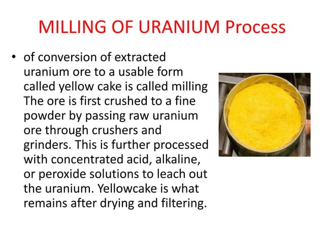 Uranium enrichment and extraction from ores | PPT