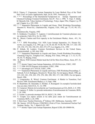 Uranium enrichment by laser method a selected bibliography | PDF