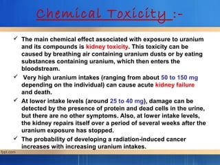 Uranium poisoining in punjab by aslam matania | PPT