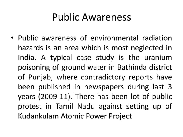 Uranium poisoning in punjab | PPTX | Chemistry | Science