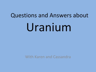 Uranium | PPT