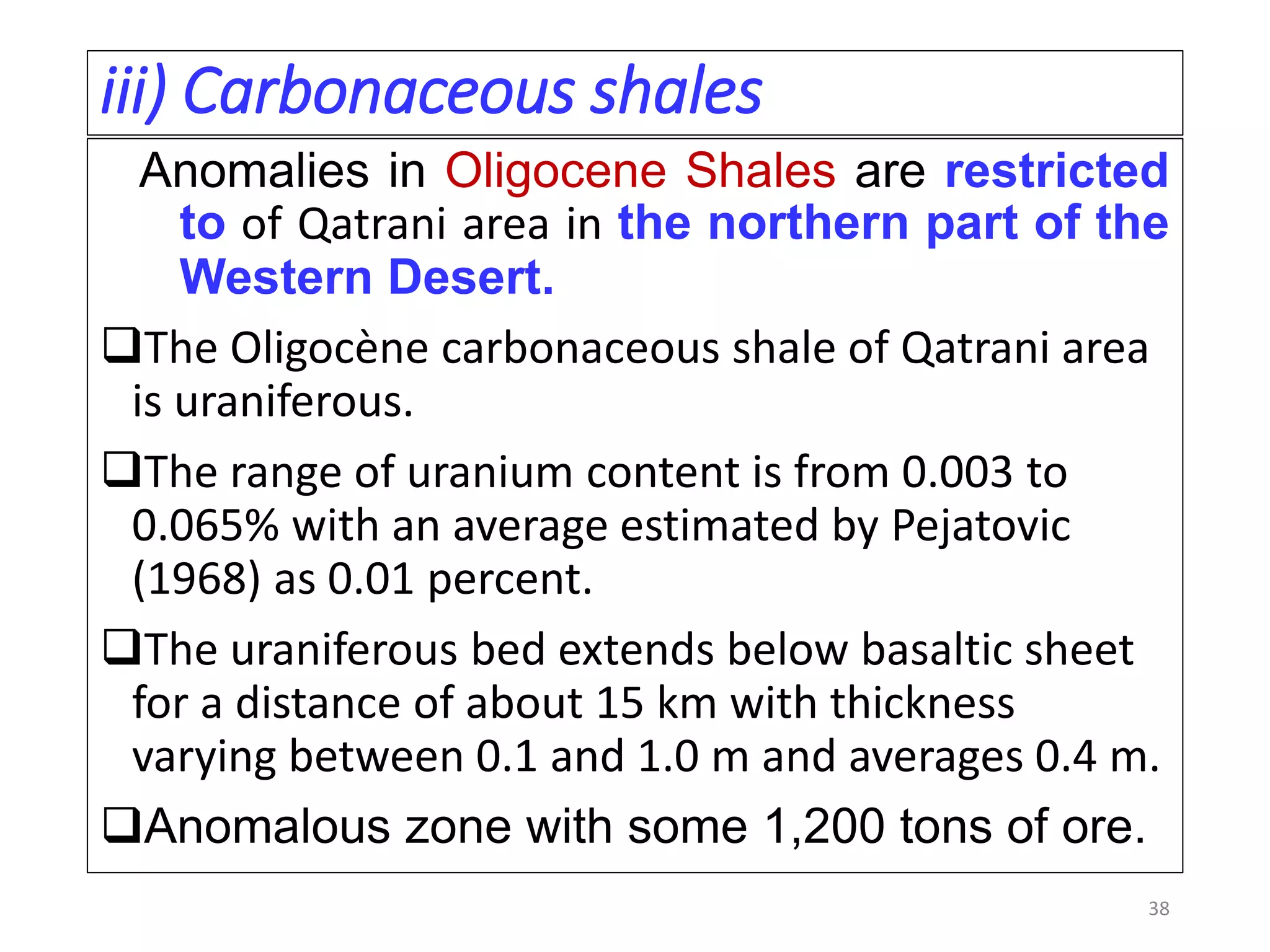 Uranium resources and reserves in egypt | PDF