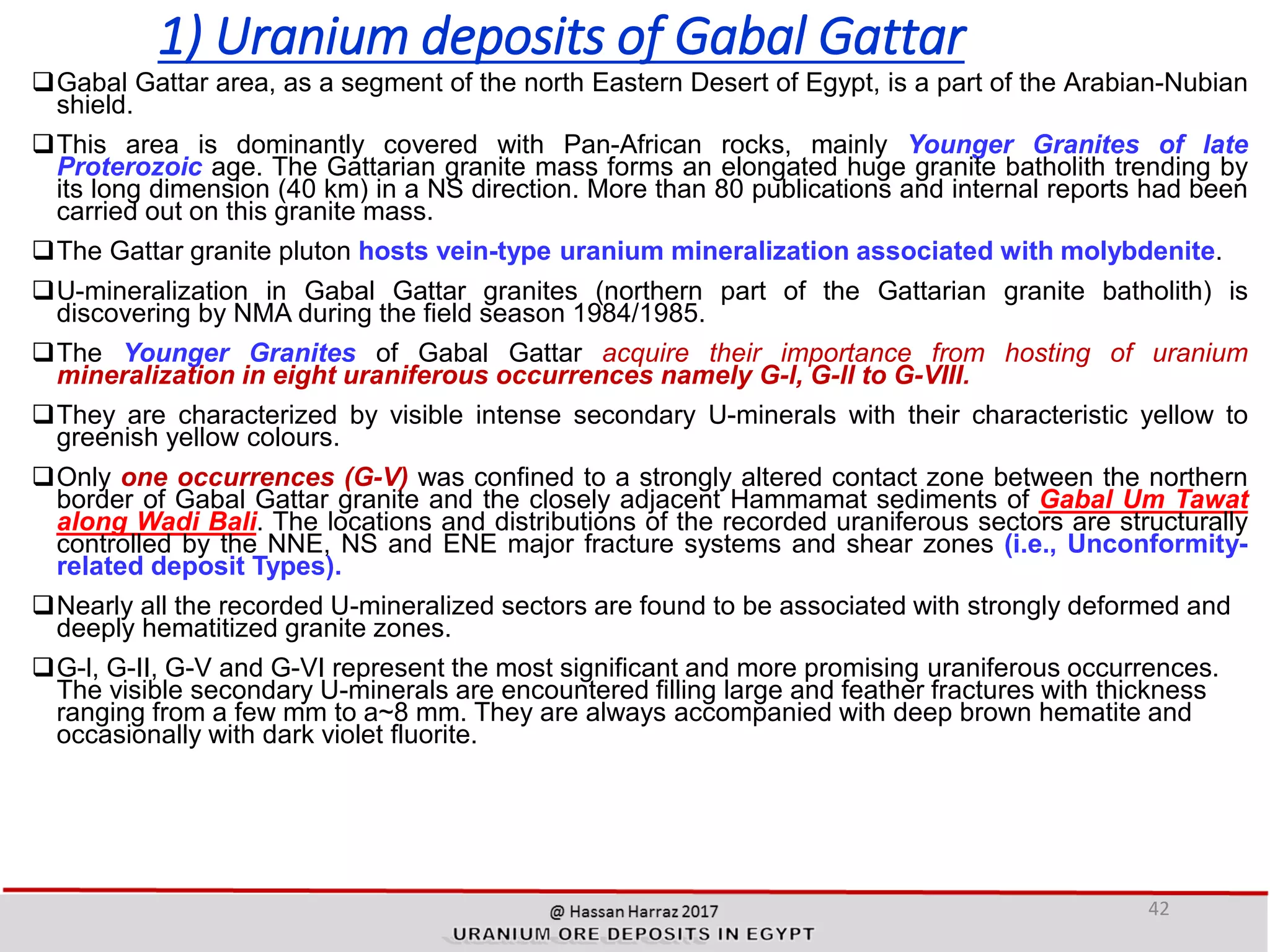 Uranium resources and reserves in egypt | PDF