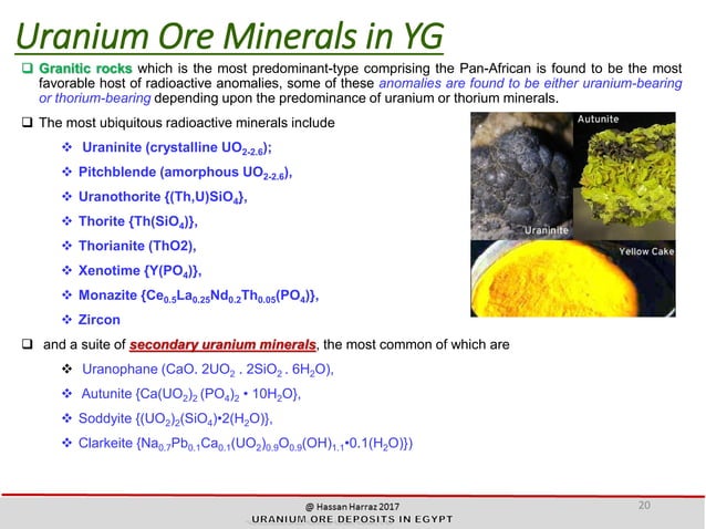 Uranium resources and reserves in egypt | PPT