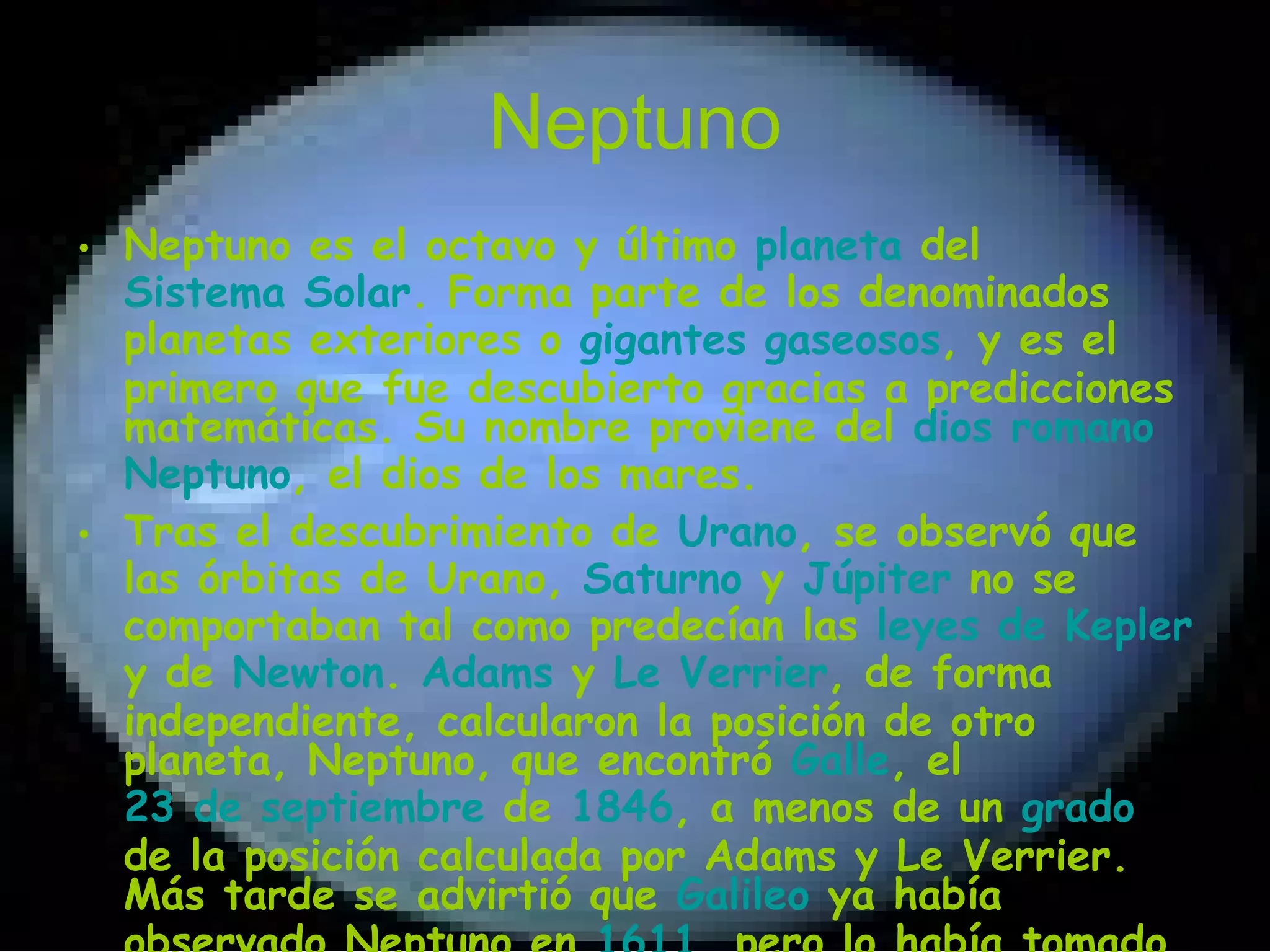 Urano, neptuno, plutón | PPT