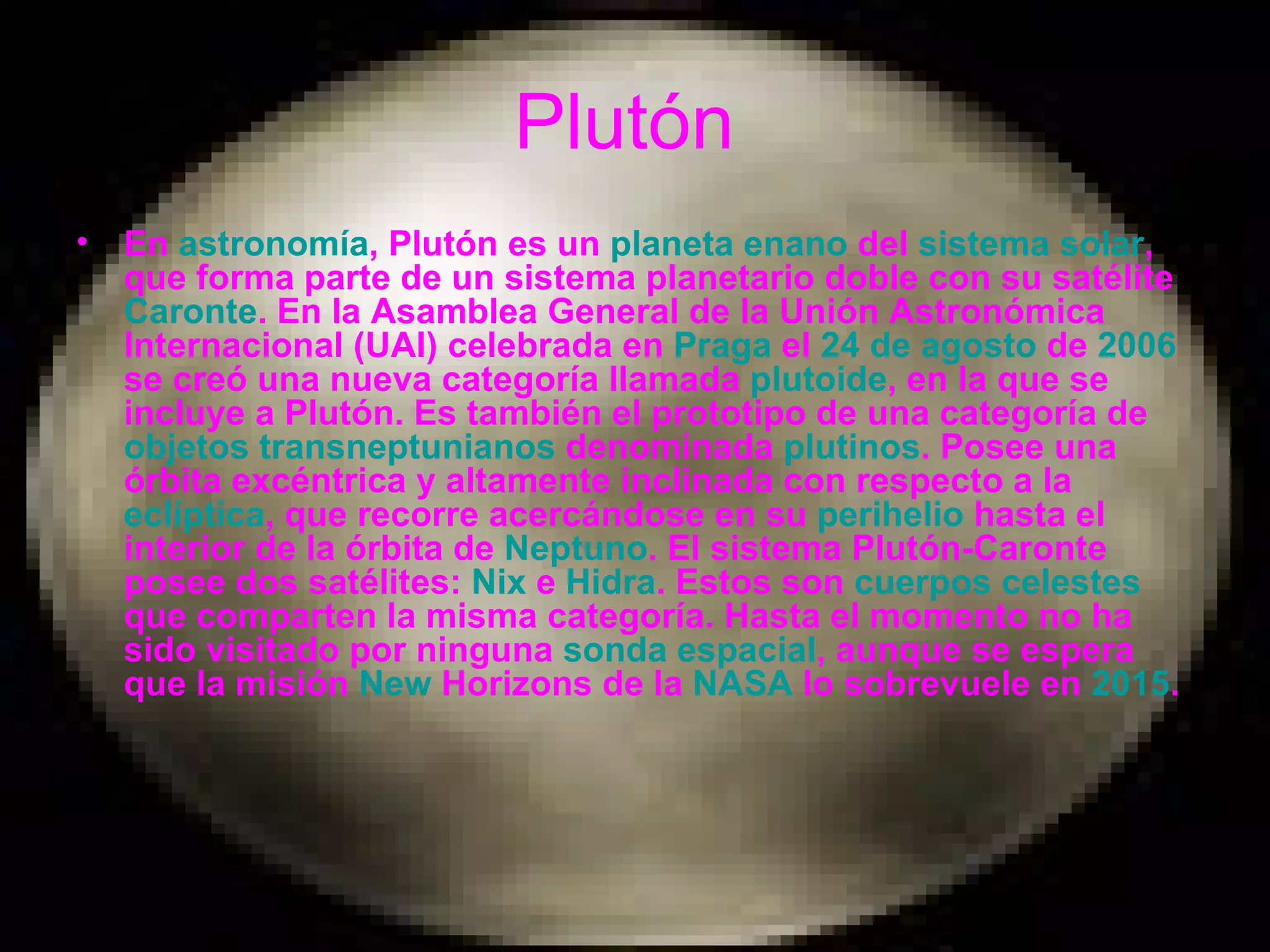 Urano, neptuno, plutón | PPT
