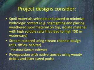 Lois Uranowski, OSMRE, "Sustainable Mining and Reclamation: Is this ...