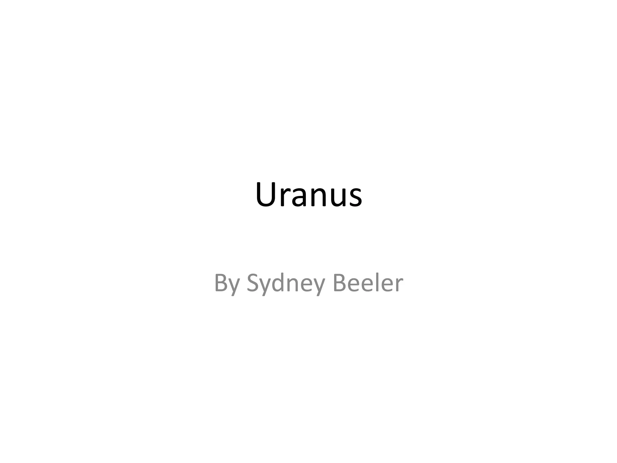 Uranus | PPTX