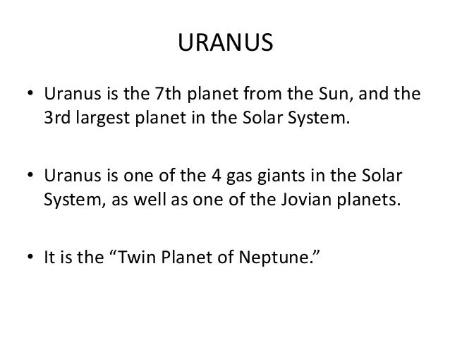 Uranus Characteristics