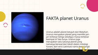 Penjelasan Mengenai Detail Planet Uranus | PPTX