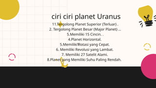 Penjelasan Mengenai Detail Planet Uranus | PPTX