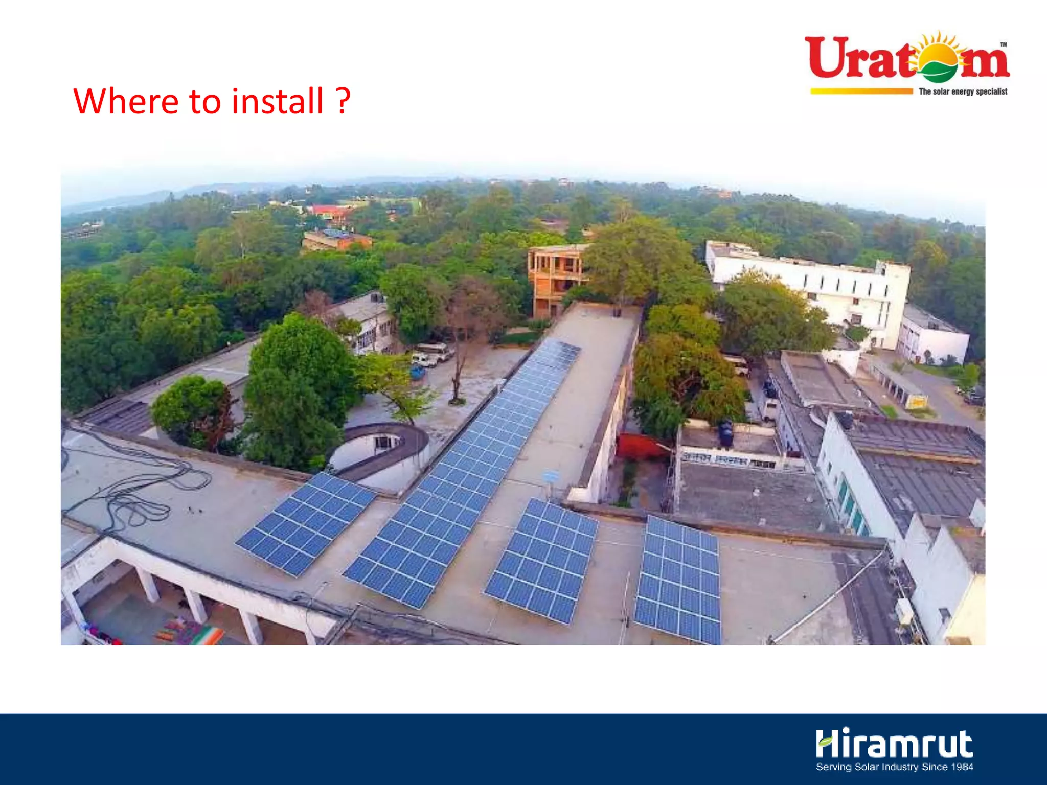 Uratom presentation of on grid solar system for industries | PPT