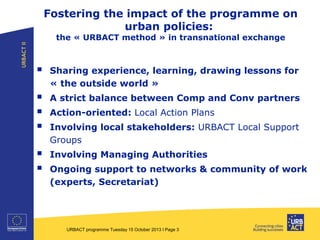 URBACT Presentation - EU Parliament regi Committee | PPT
