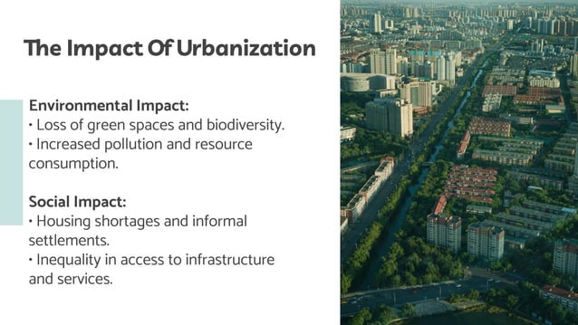 Urbanization and Sustainability Presentation | PDF
