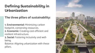 Urbanization and Sustainability Presentation | PDF