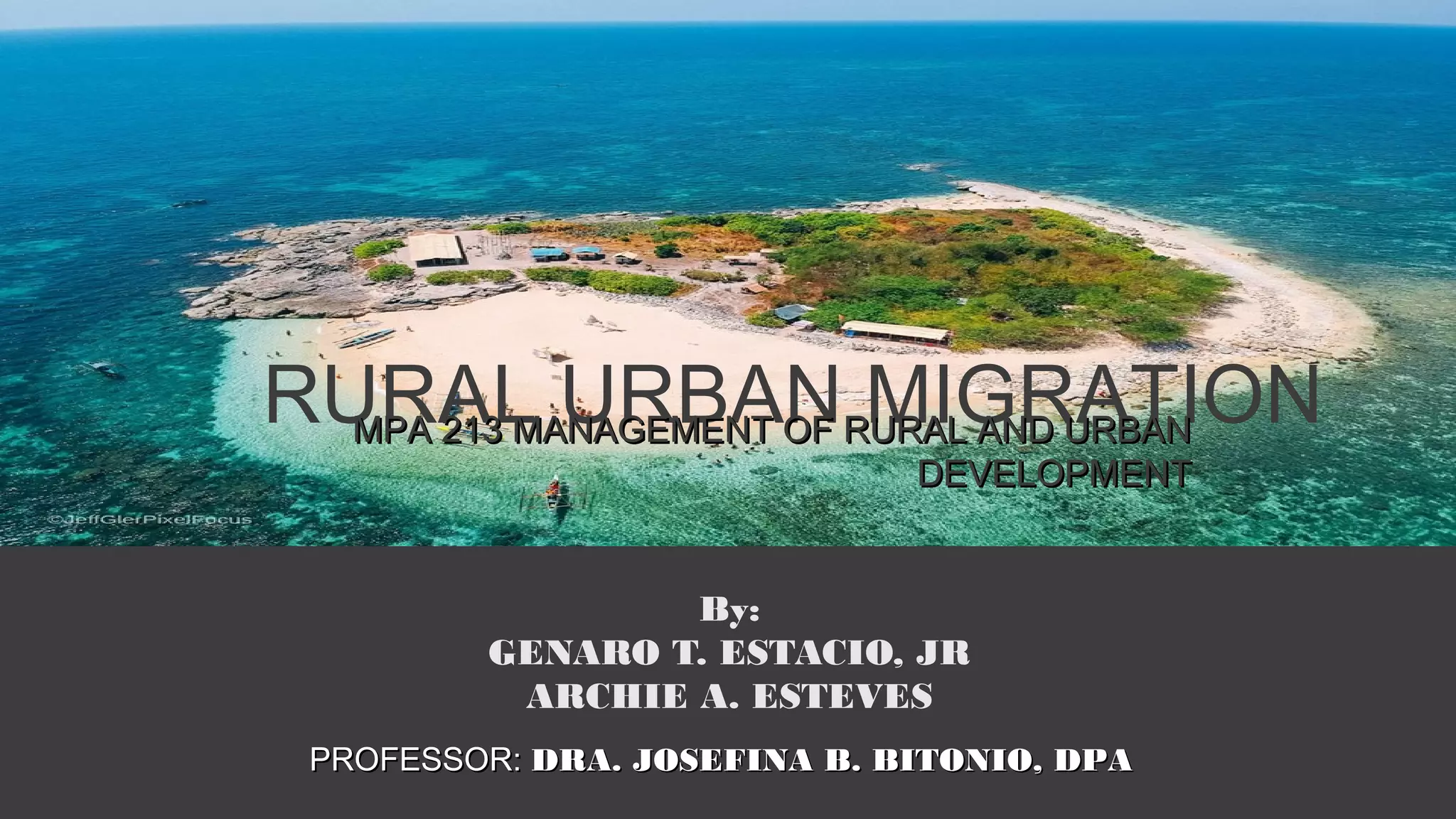 Rural Urban Migration | PPT