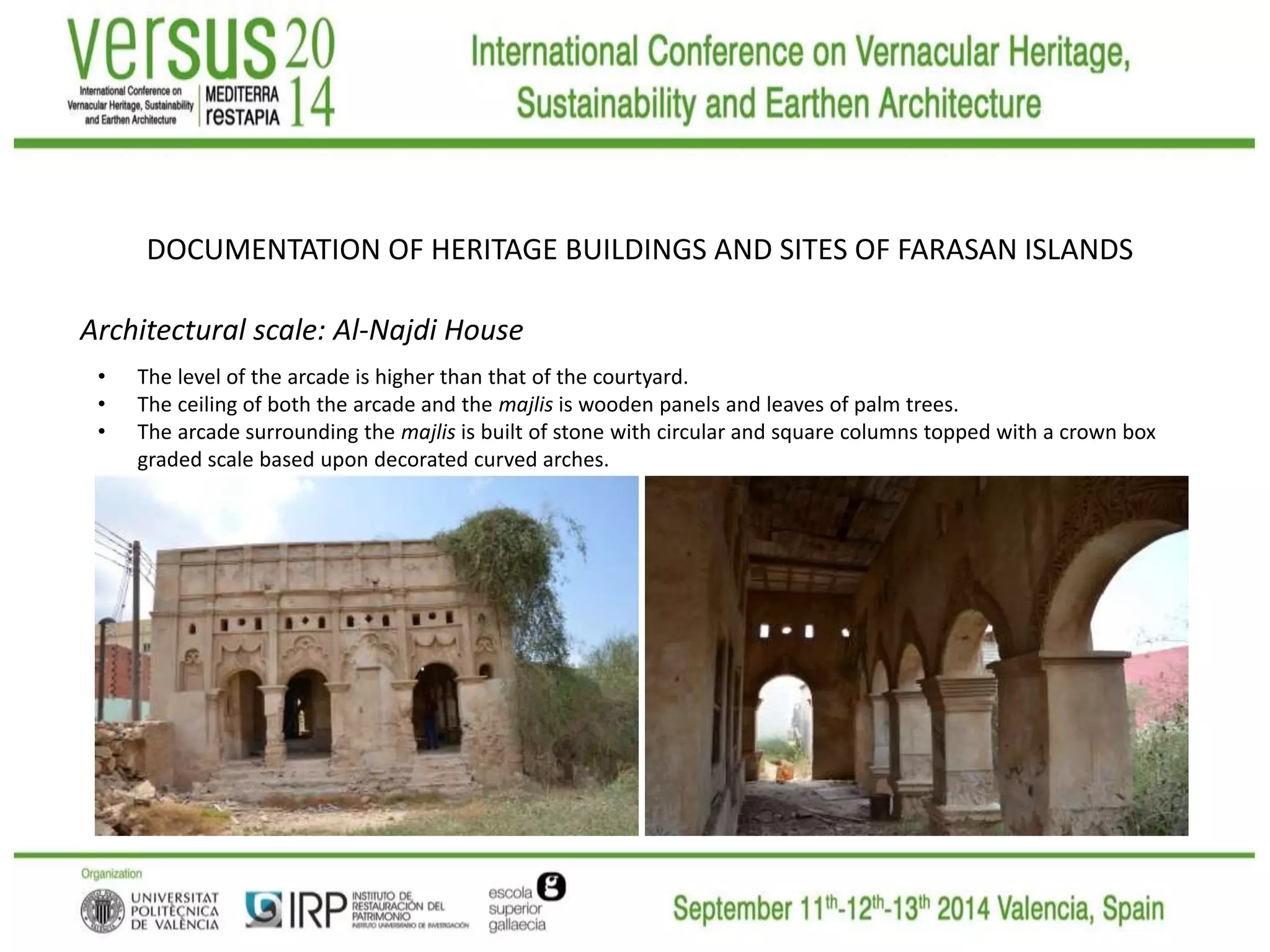 Urban and architectural features of traditional built environment of ...