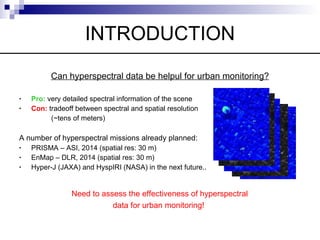 URBAN AREA PRODUCT SIMULATION FOR THE ENMAP HYPERSPECTRAL SENSOR.ppt