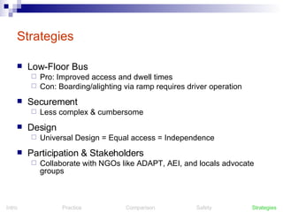Urban Bus Designs for Wheelchair Users | PPT | Scooters | Automotive