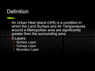 Remote Sensing the Urban Heat Island Effect | PPT