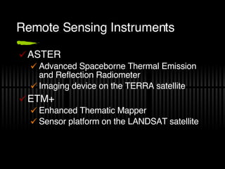 Remote Sensing the Urban Heat Island Effect | PPT