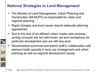 Urban Land Managment Examples From Cambodia | PDF