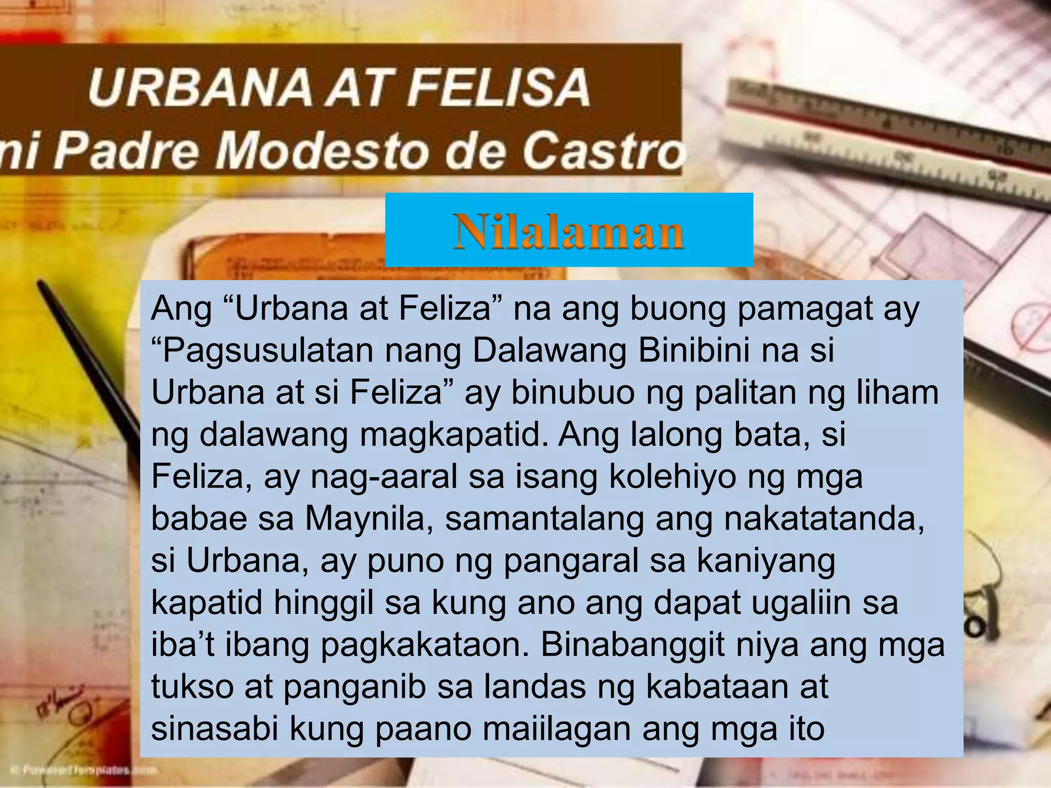 Urbana at Feliza | PPTX