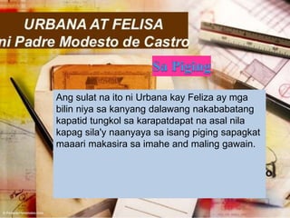 Urbana at Feliza | PPTX