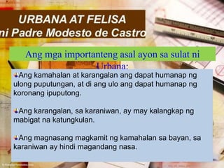 Urbana at Feliza | PPTX