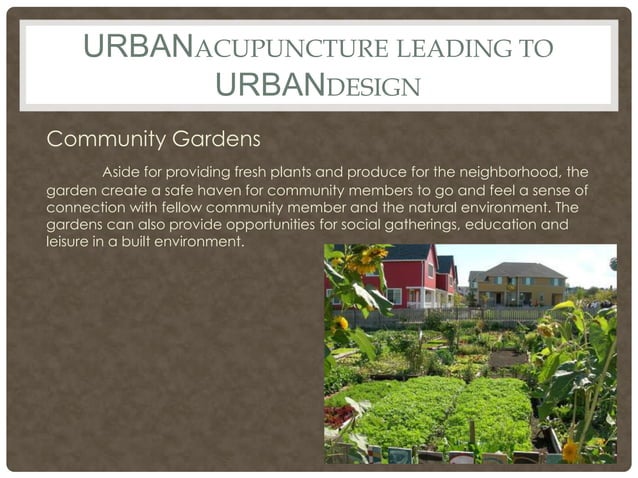 Urban Acupuncture | PPTX