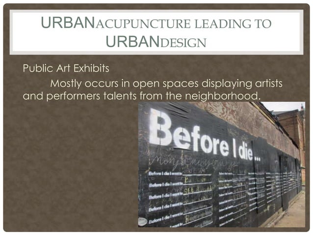 Urban Acupuncture | PPTX