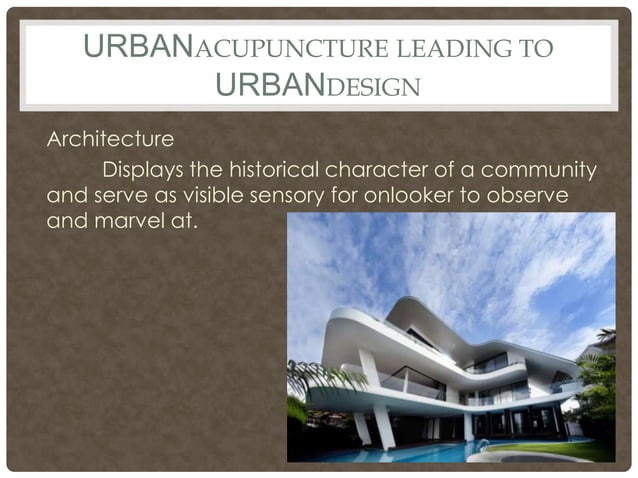 Urban Acupuncture | PPTX