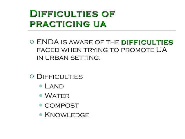 Urban agriculture and climate change enda ethiopia | PPT | Agriculture ...