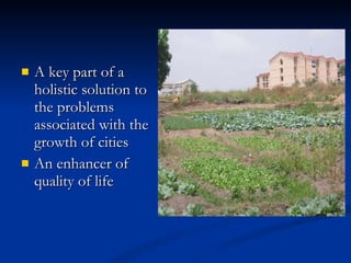Urban agriculture intro | PPT