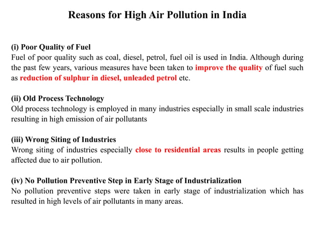 U AP Urban Air Pollution in today context | PPTX
